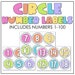 Colorful Circle Number Labels | 1-100 - Etsy