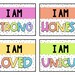 Colorful Affirmation Station Headers and Cards - Etsy