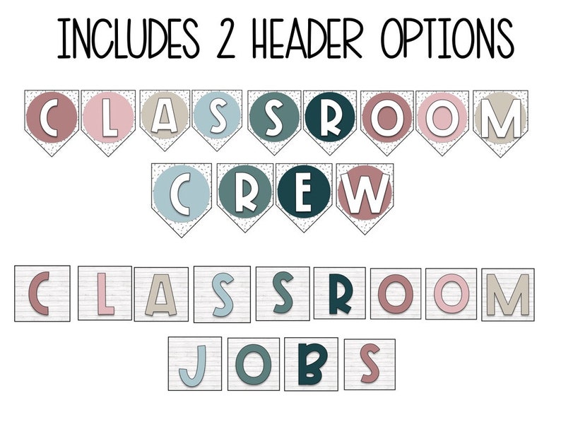 Boho Classroom Jobs Chart - Etsy
