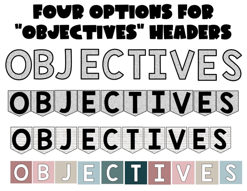 Editable BOHO Classroom Objective Board | Posters and Headers - Etsy