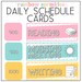Editable Daily Classroom Schedule | Daily Agenda | Rainbow Sprinkles - Etsy