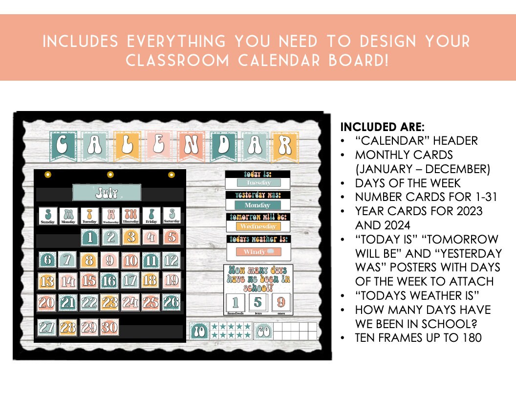 Monthly Calendar Cards | Pastel Paradise - Etsy