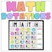 Colorful Math Workshop Rotation Board | Editable | Math Centers - Etsy