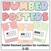 Bright Pastel Number Posters | 0-20 | Ten Frames - Etsy