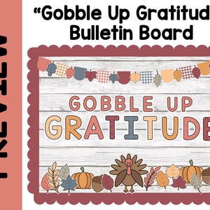 Thanksgiving Bulletin Board Kit | November | Classroom Decor - Etsy