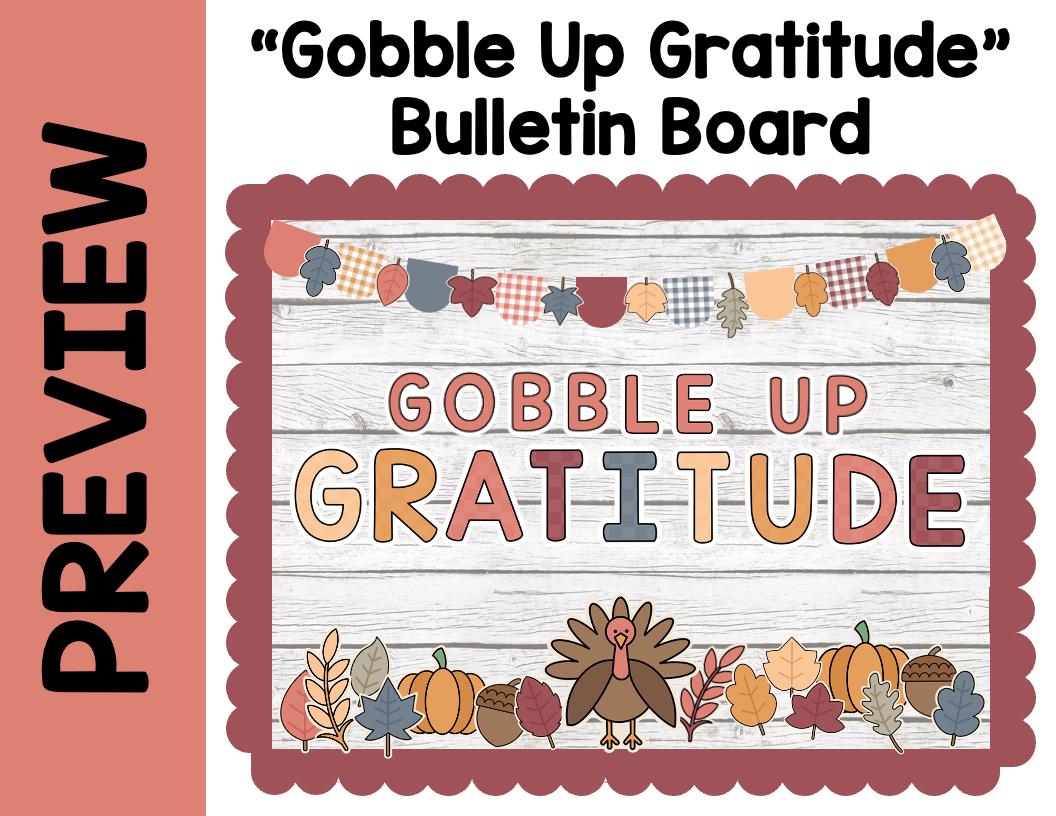 Thanksgiving Bulletin Board Kit | November | Classroom Decor - Etsy