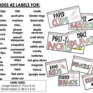 Bright Pastel Teacher Toolbox Labels | Editable - Etsy