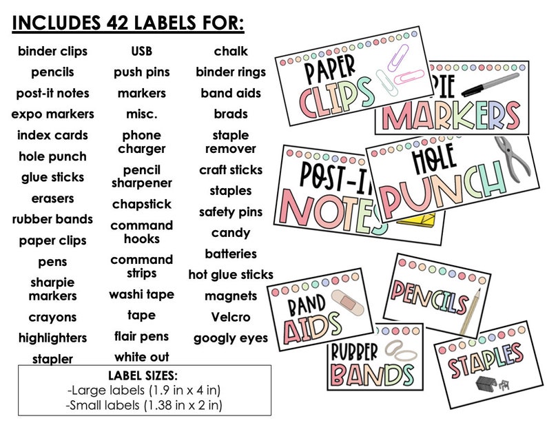 Bright Pastel Teacher Toolbox Labels | Editable - Etsy