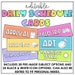 EDITABLE Colorful Daily Schedule Cards | Daily Agenda - Etsy