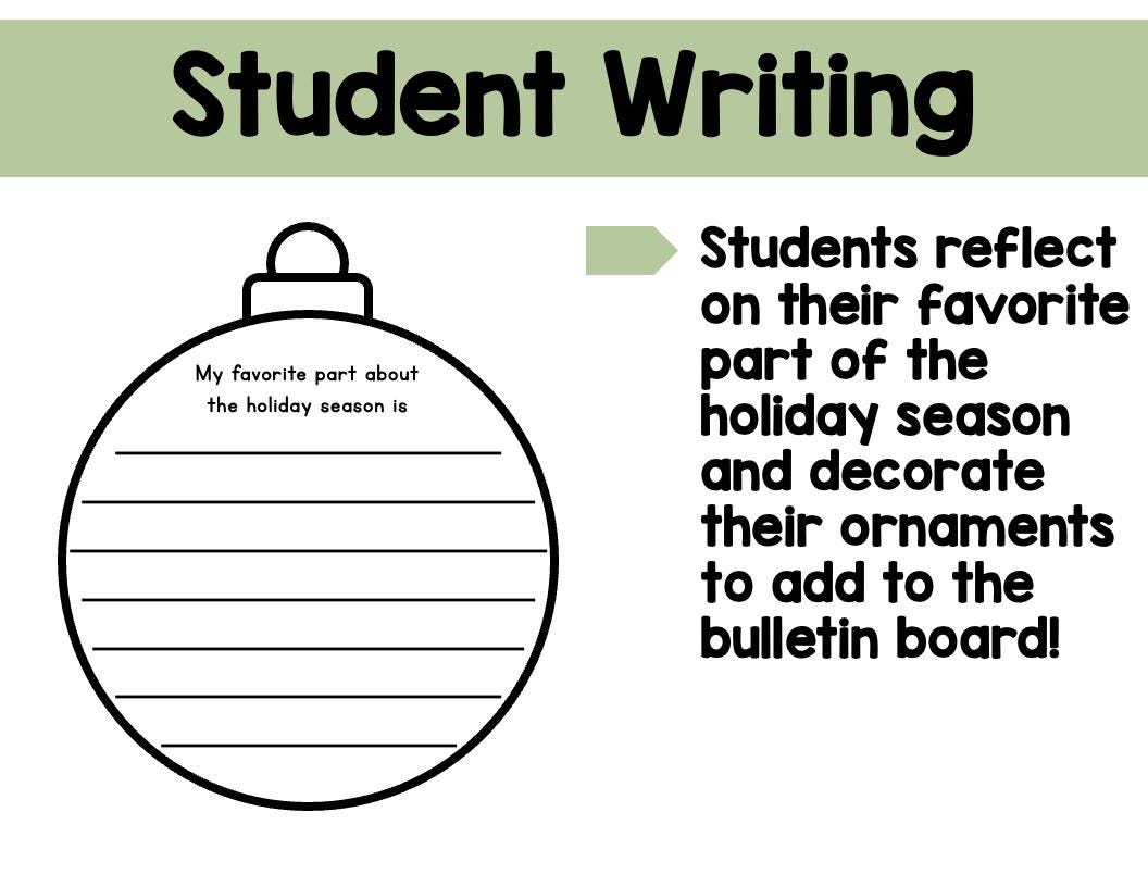 Winter Holiday Bulletin Board Decor | Classroom Decor | Christmas - Etsy