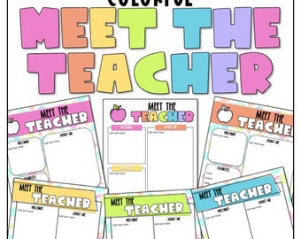 Back to School | Meet the Teacher | Open House CANVA EDITABLE (pastel ...