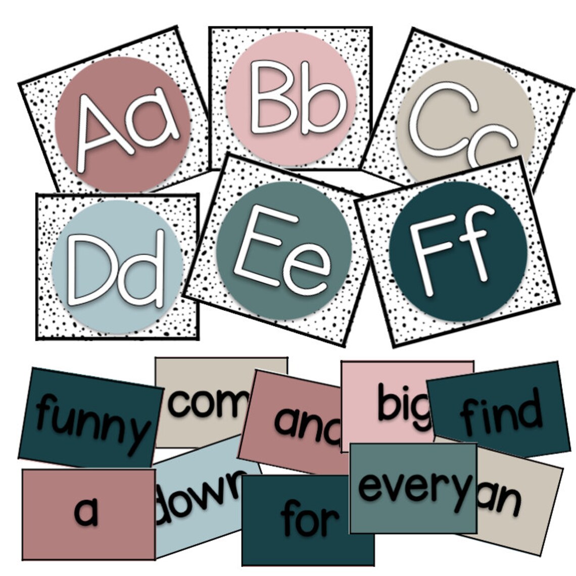 BOHO Dolch Sight Words Word Wall Words - Etsy