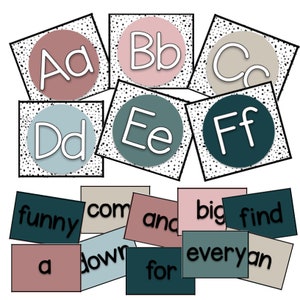 BOHO Dolch Sight Words | Word Wall Words - Etsy