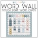 Editable Word Wall | Dolch Sight Words | Sight Words | Soft Boho - Etsy
