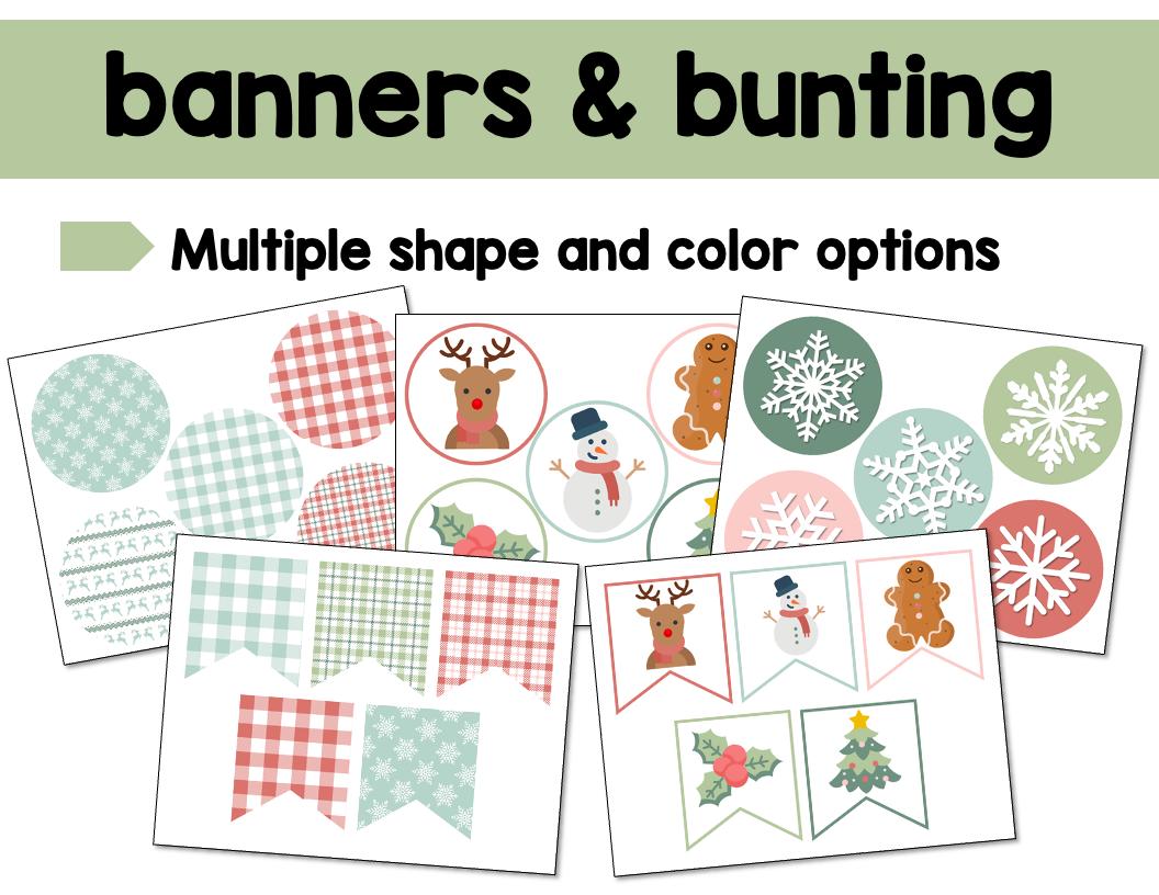 Winter Holiday Bulletin Board Decor | Classroom Decor | Christmas - Etsy