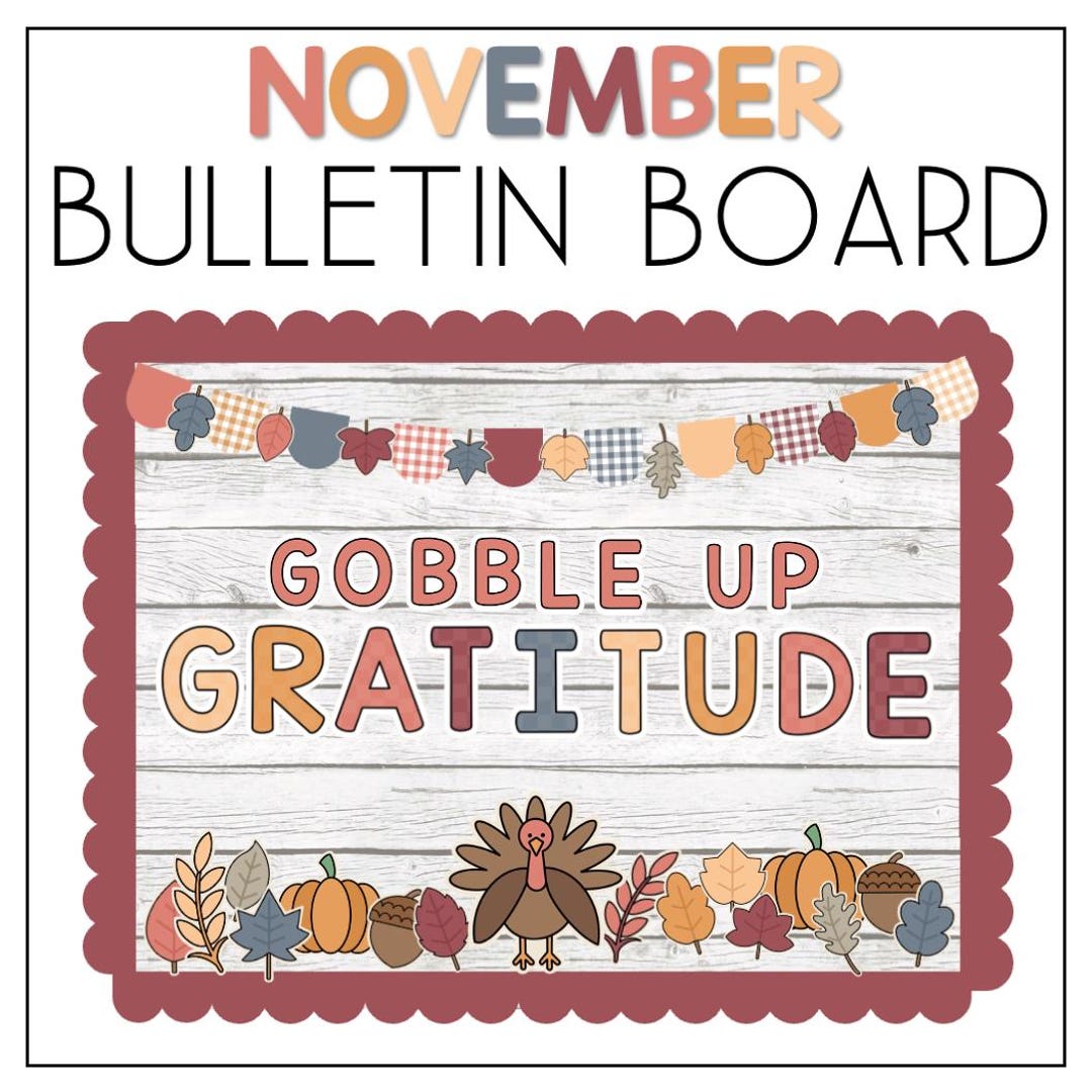 Thanksgiving Bulletin Board Kit | November | Classroom Decor - Etsy