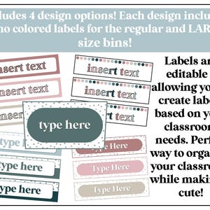 Boho Bliss Editable Rolling Cart Labels | Sterilite 3 Drawer Labels - Etsy