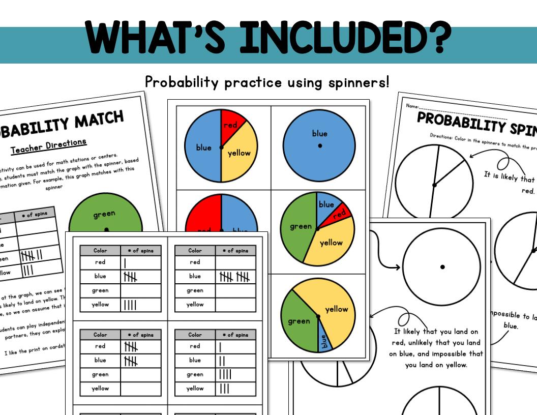 Probability Unit Activities | What Are the Chances? | VA SOL - Etsy