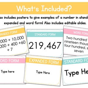 Rainbow Sprinklesplace Value Posters | Thousandths to Billion ...