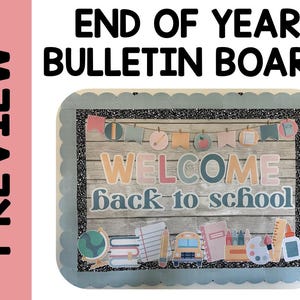 Back to School Bulletin Board | Beginning of School Year | Welcome ...