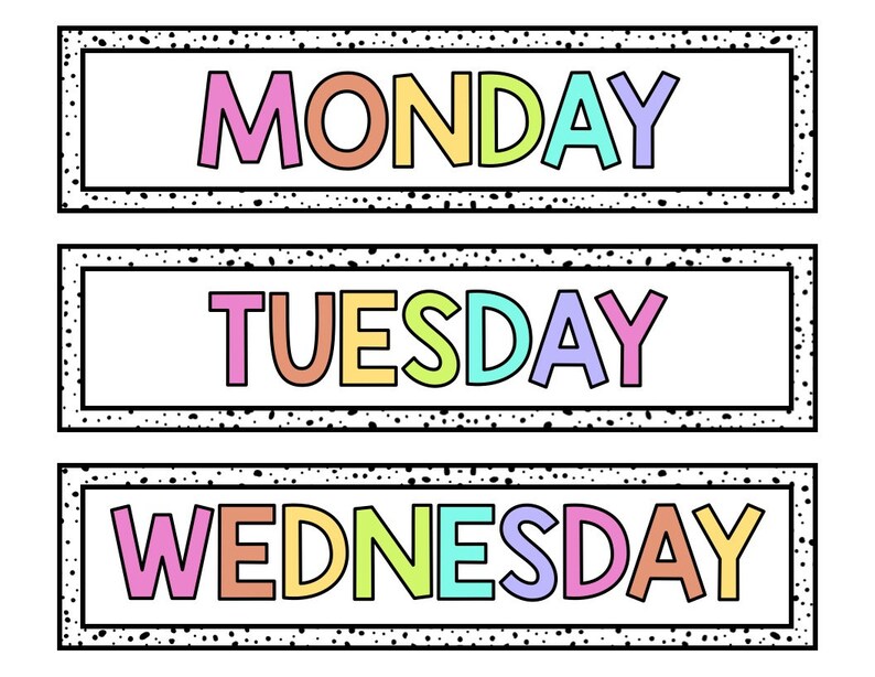 EDITABLE Colorful Rolling Cart Labels - Etsy