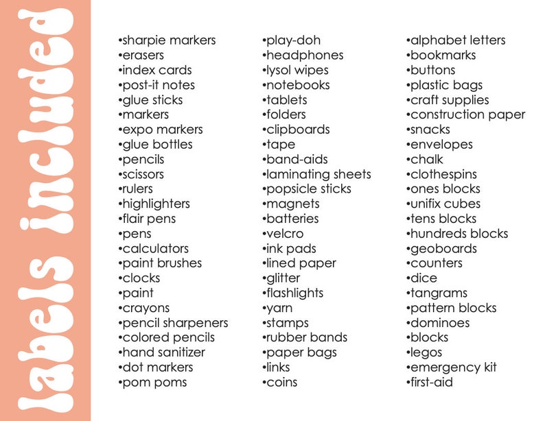 Editable Supply Bin Labels | Classroom Supplies | Pastel Paradise - Etsy