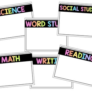 Editable Colorful Objective Board Posters and Headers - Etsy