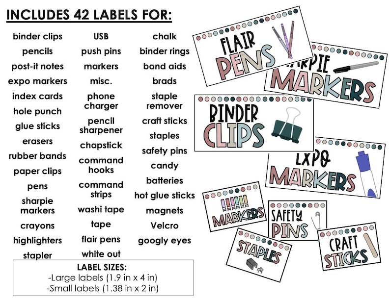 Editable BOHO Teacher Toolbox Labels - Etsy