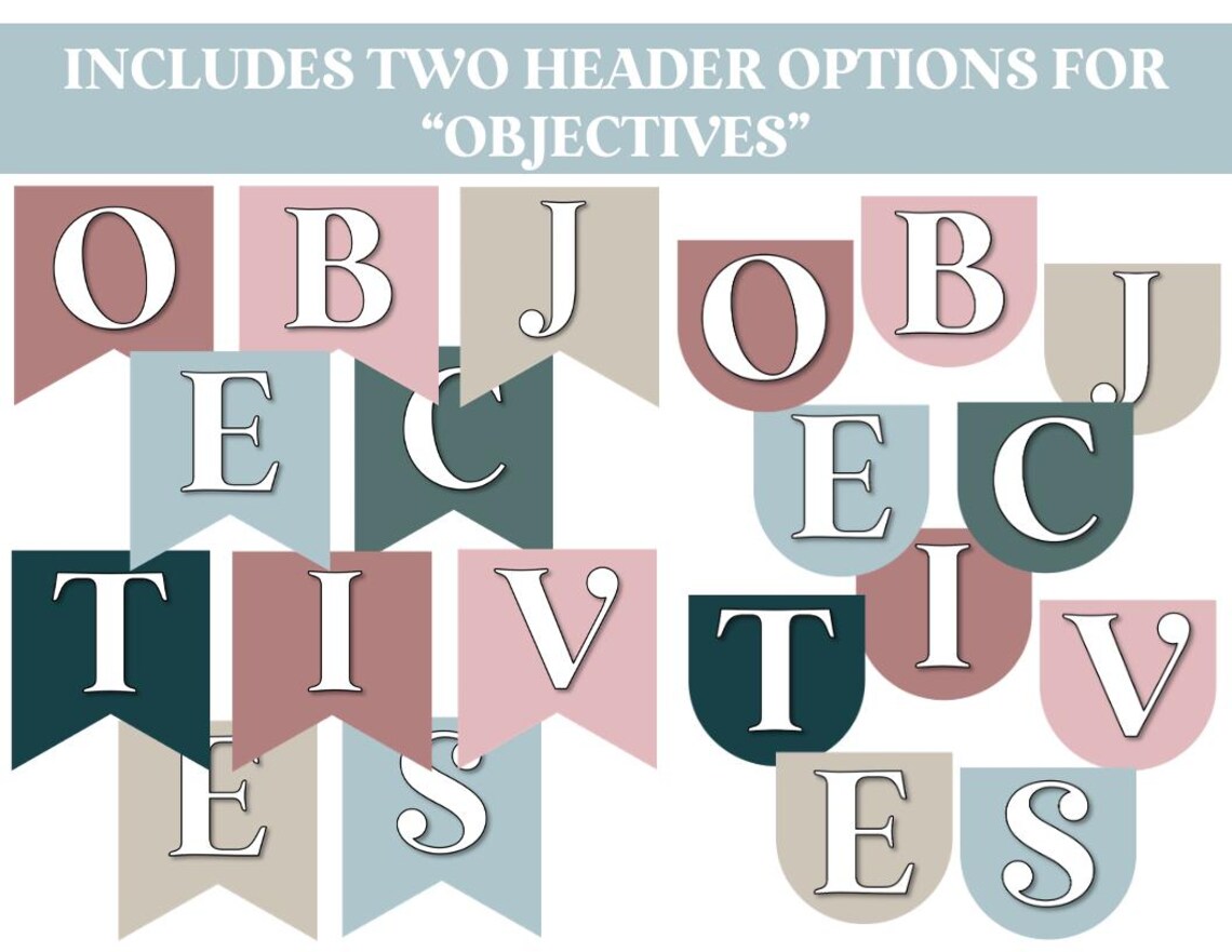 Editable Daily Objectives Board | Daily Objectives | Boho Bliss - Etsy