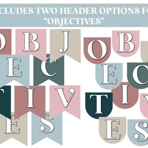 Editable Daily Objectives Board | Daily Objectives | Boho Bliss - Etsy