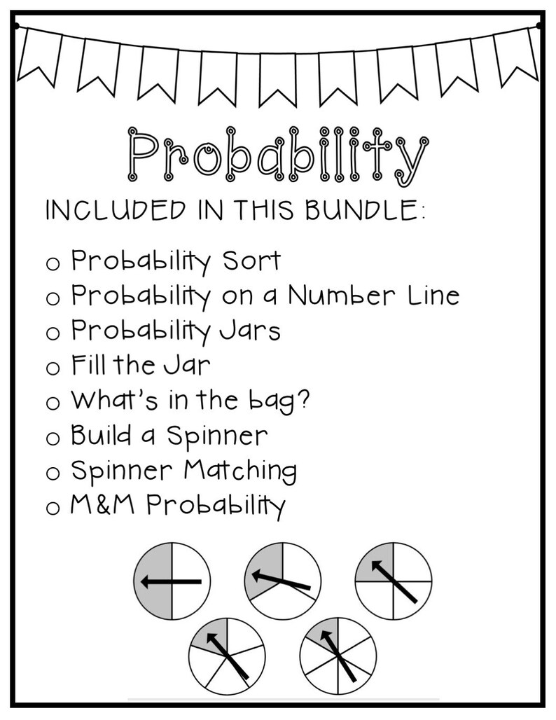 Probability Unit Activities | What Are the Chances? | VA SOL - Etsy