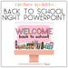 Editable Back to School Night Powerpoint Presentation | Meet the ...