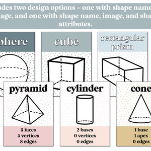 Soft Boho 3D / Solid Shape Posters Shape Attributes - Etsy