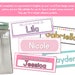 Editable Student Desk Name Tags | Name Plates | Pastel Paradise - Etsy