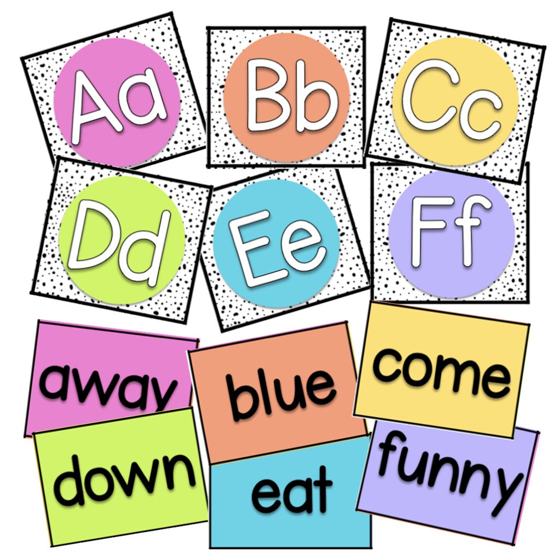 Colorful Dolch Sight Words | Word Wall Words - Etsy