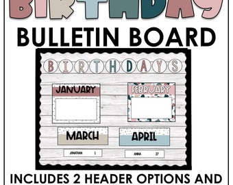 Boho Birthday Bulletin Board - Etsy