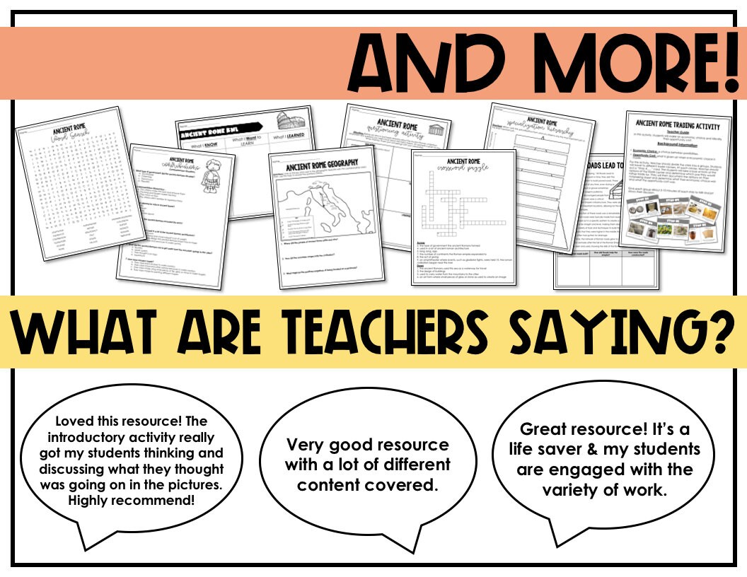 Ancient Rome Unit | Ancient Civilizations | VA SOL - Etsy