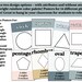 Soft Boho 2D / Plane Shapes Posters | Shape Attributes - Etsy UK