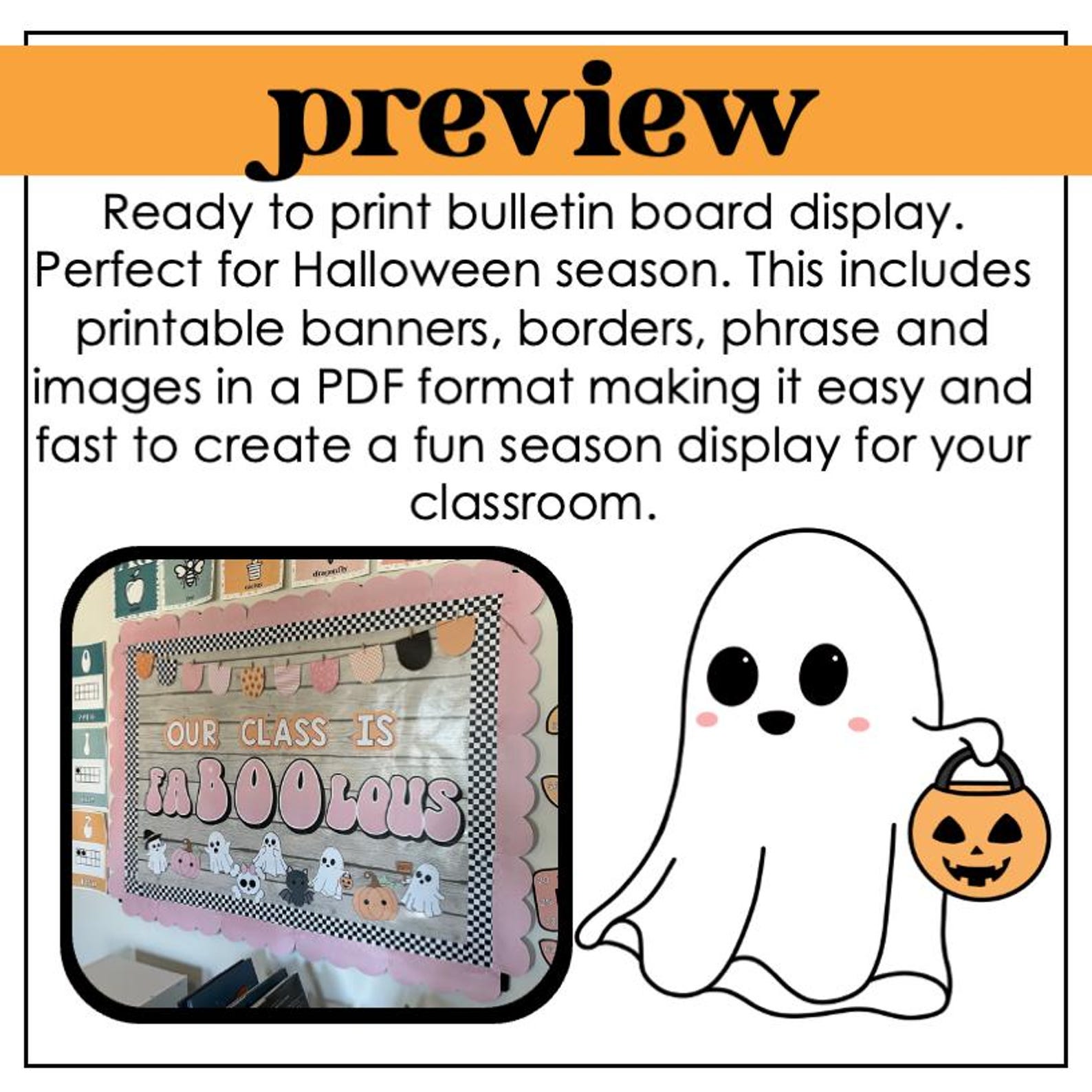Our Class is Faboolous Bulletin Board | Halloween | Door Decor ...
