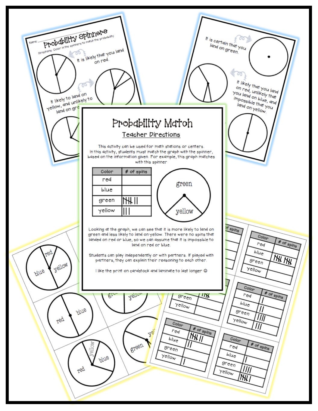 Probability Unit Activities | What Are the Chances? | VA SOL - Etsy
