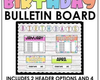 EDITABLE Bird Classroom Birthday Display, Primary School Cute Animal ...