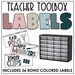 EDITABLE Colorful Teacher Toolbox Labels - Etsy