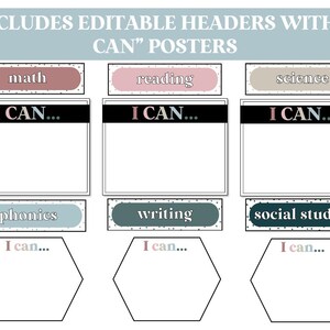 Editable Daily Objectives Board | Daily Objectives | Boho Bliss - Etsy