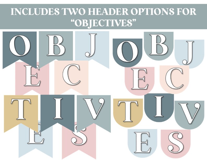 Editable Daily Objectives Board | Daily Objectives | Soft Boho - Etsy