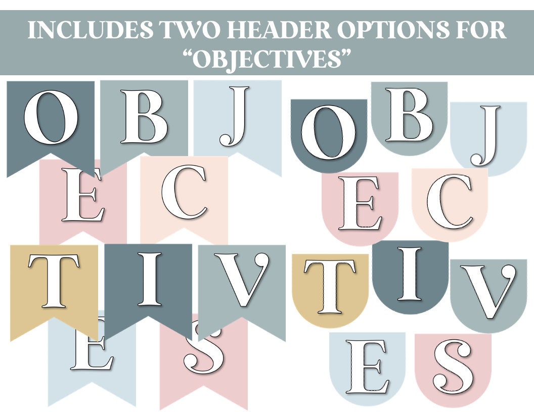 Editable Daily Objectives Board | Daily Objectives | Soft Boho - Etsy