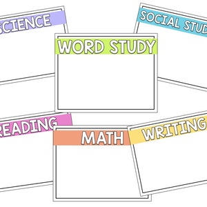 Editable Colorful Objective Board Posters and Headers - Etsy