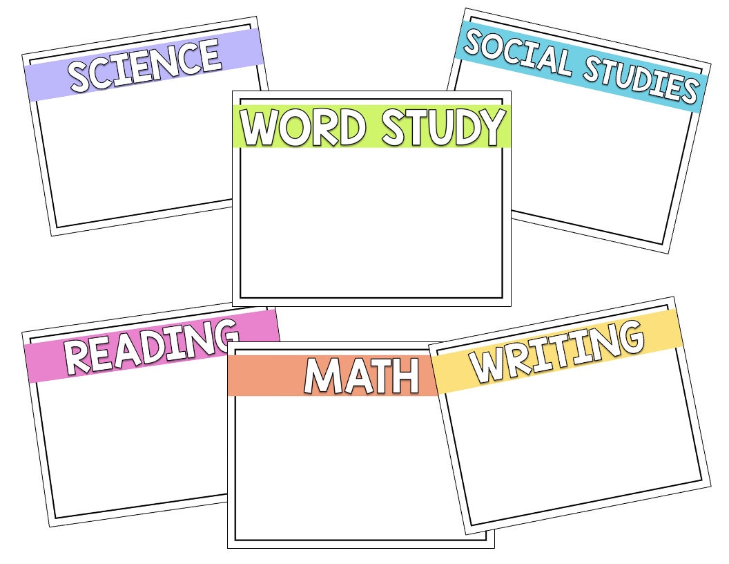 Editable Colorful Objective Board Posters and Headers - Etsy