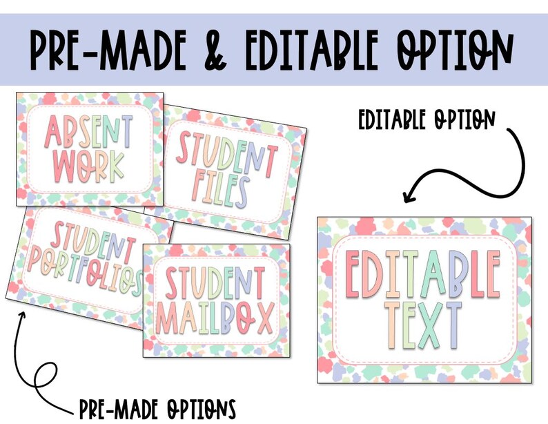Bright Pastel Student File Labels | Back to School | Organization ...