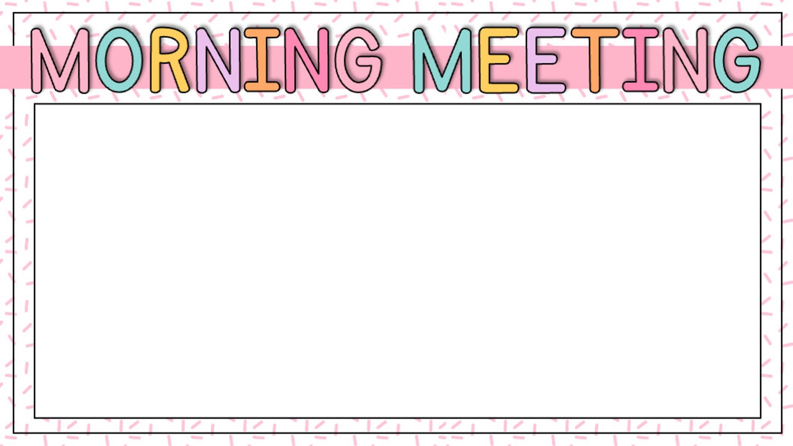 Rainbow Sprinkle Editable Daily Slides | Reading and Math Rotations - Etsy