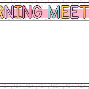 Rainbow Sprinkle Editable Daily Slides | Reading and Math Rotations - Etsy